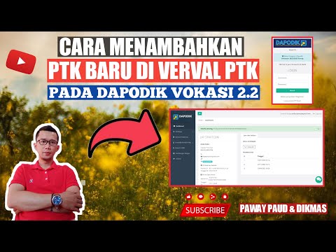 CARA MENAMBAHKAN PTK BARU DI VERVAL PTK PADA APLIKASI DAPODIK VOKASI 2.2/ LKP/ KURSUS