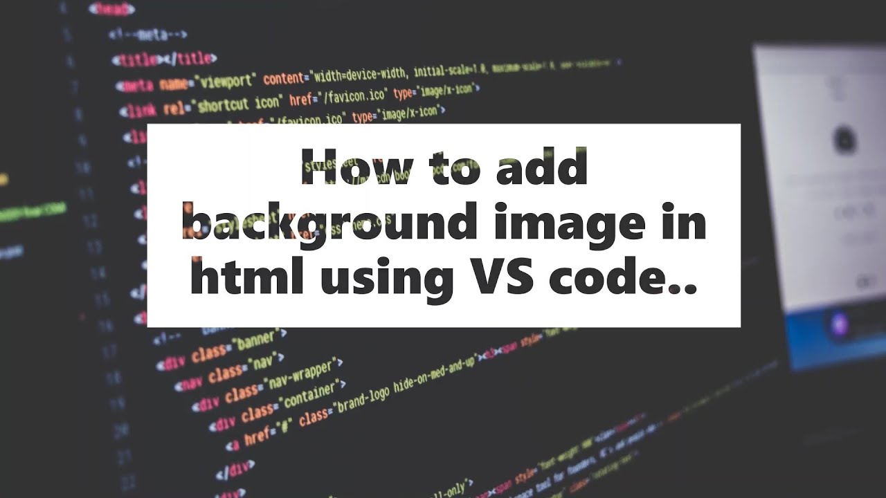 How to add background image in Html and Css using VS code..| red friends