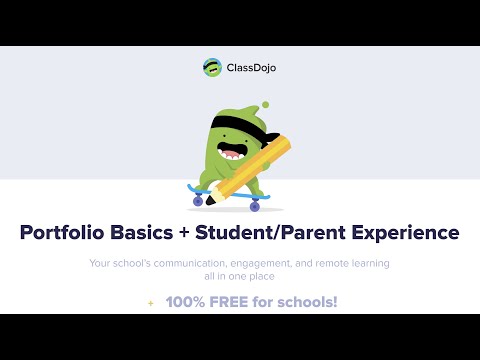 Webinar: Portfolios and Basics (with a focus on student and parent accounts) 💻