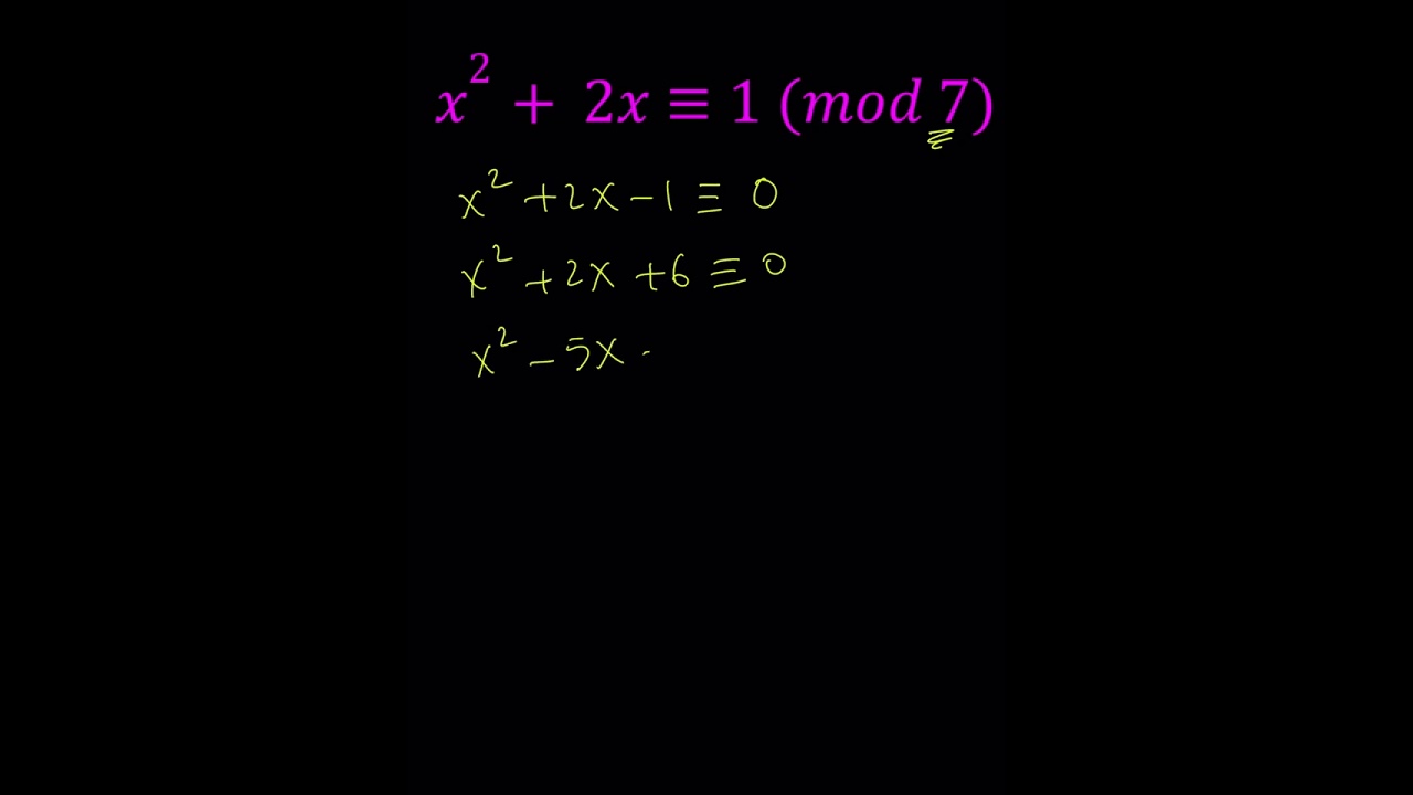 A Modular Arithmetic Equation | Number Theory