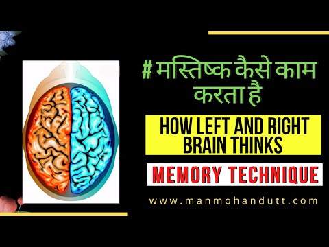 How Left and Right Brain Thinks |मस्तिष्क कैसे काम करता है | Memory Techniques In Hindi | Manmohan