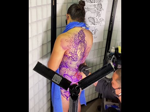 Dragon Tattoo π // Back Piece Tattoo for Women