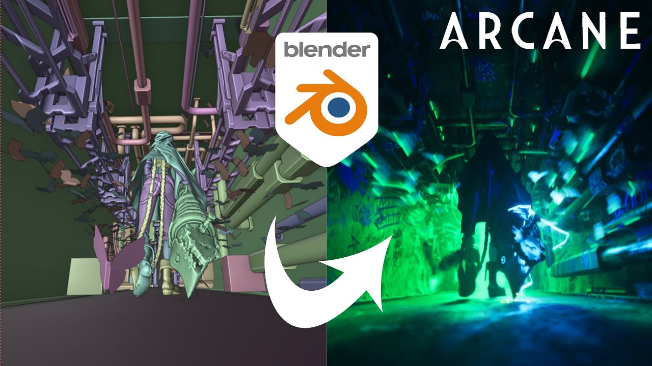 How I made this ARCANE scene with Blender