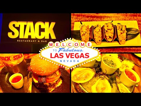 BEST STEAK, LOBSTER, BURGERS IN THE MIRAGE VEGAS! 🎰 STACK RESTAURANT & BAR 🍸🎲