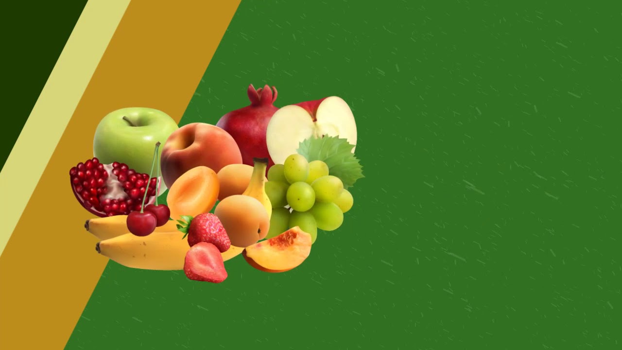 Animated infographic about healthy foods