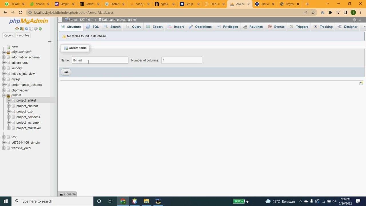 Code Journey 01 Create Database