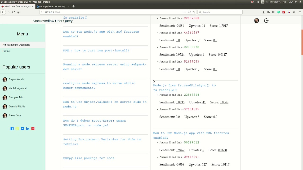 IBM Hackathon StackOverflow examples