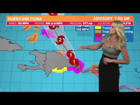 Tropics update: Hurricane Fiona could strengthen to Category 2 storm