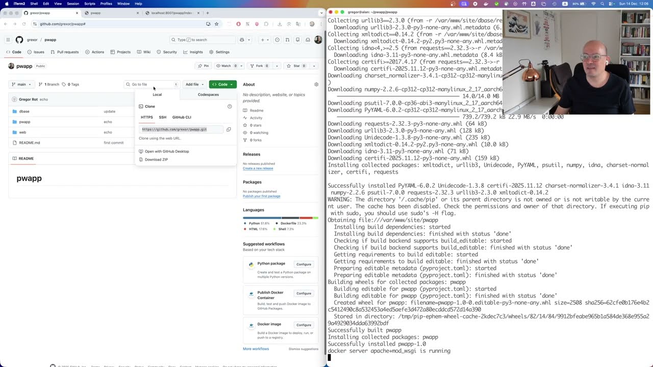 Full-Stack Web Development with Python in 10 Minutes (Docker + HTML + JS)