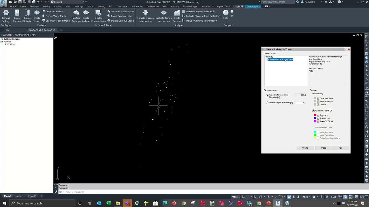 SkySAFE highlights | Surface Zones and Settings