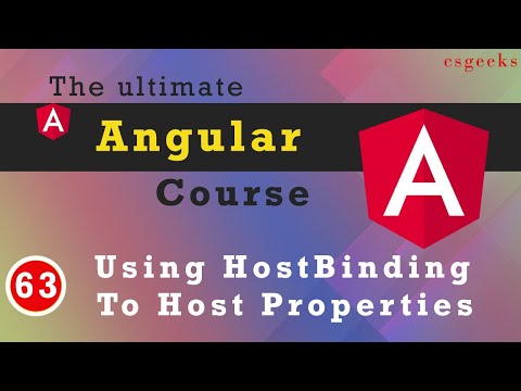 Learn Angular 9 Tutorial 63 Using HostBinding to Bind to Host Properties - Mind Luster
