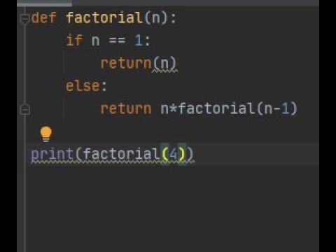 Python - Compute Factorial Of A Number W/ Recursion