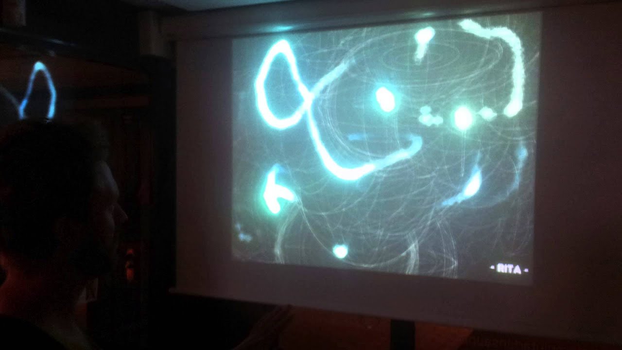 aPaint - interactive installation built with Processing