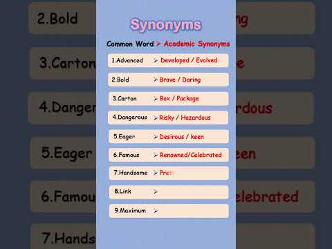 Study Synonym - Improve Your Vocabulary  [ SE ]  #readingeanglish#learning #english #spokenenglish