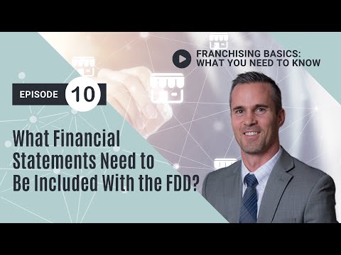 What Financial Statements Need to Be Included With the FDD?
