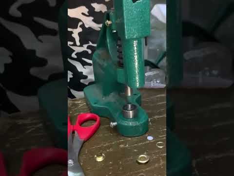 How to use rivet machine for eyelet #rivetmachine #eyelet #corset #lacinghole