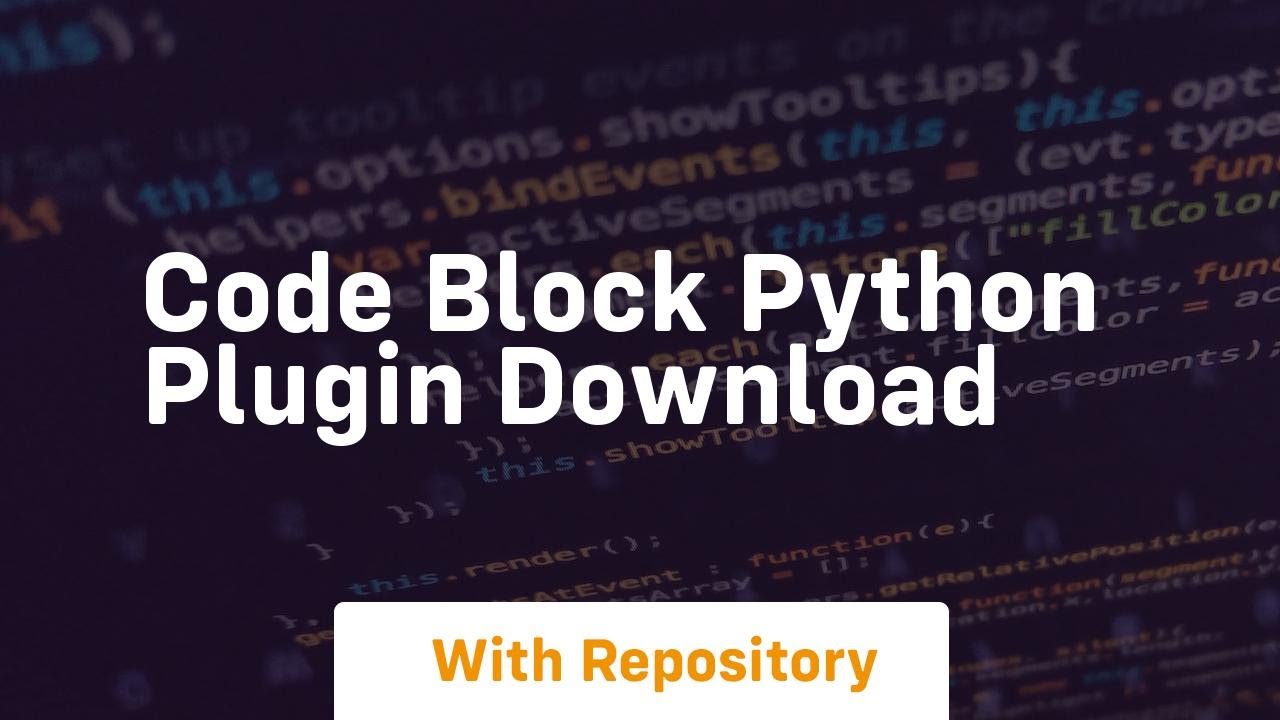 code block python plugin download