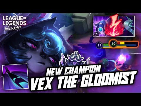 New Champion Vex Gameplay ~ Build & Runes | Wild rift