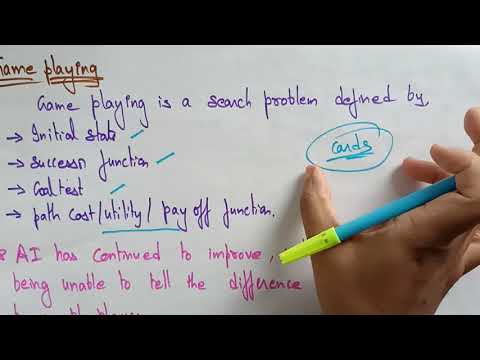 Learn Game playing | Scope of AI | Artificial intelligence | Lec 43 | Bhanu Priya - Mind Luster