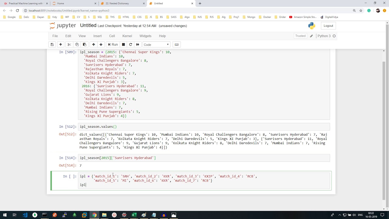 22  Nested Dictionary