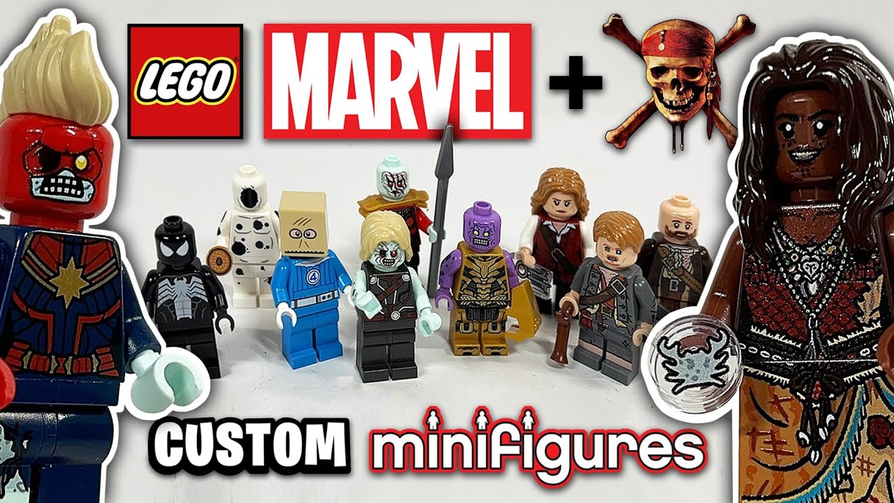 LEGO Marvel and Pirates of the Caribbean Custom Minifigures Showcase 