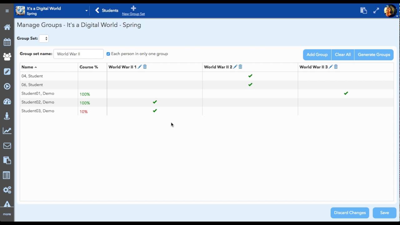 Groups Part 1:  Auto and Manually Creating Groups