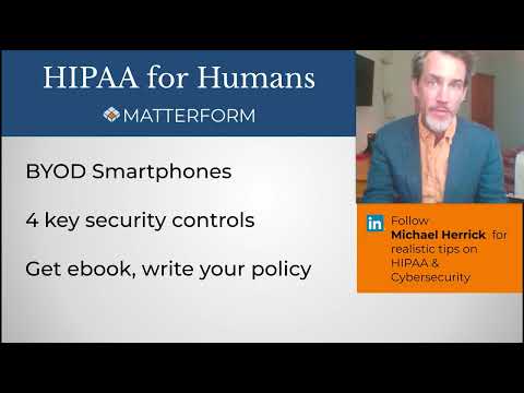 HIPAA BYOD Smartphone Security Controls