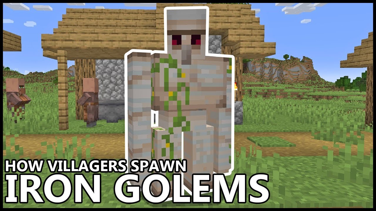 How VILLAGERS Spawn IRON GOLEMS In MINECRAFT
