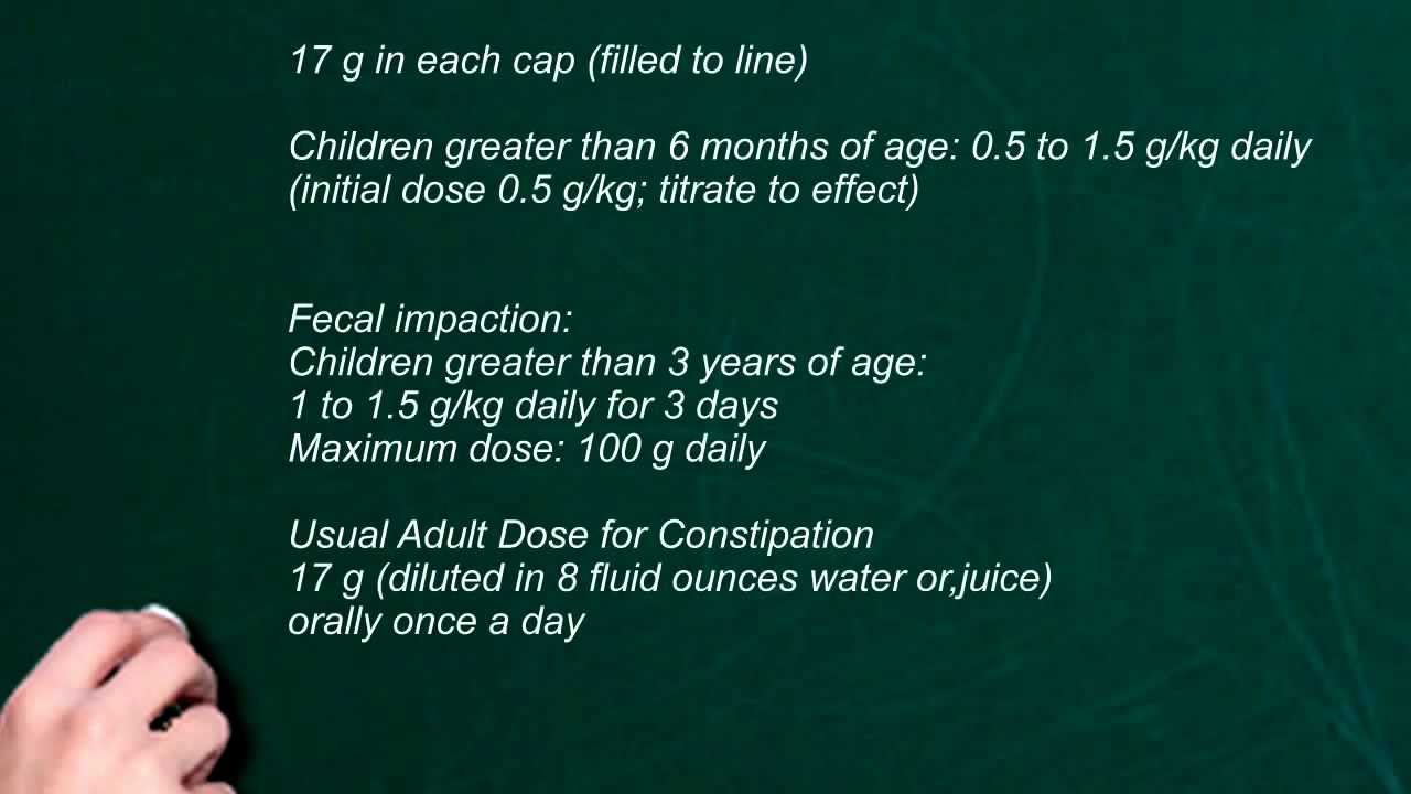 Miralax - Guidelines