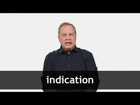 How to pronounce INDICATION in American English