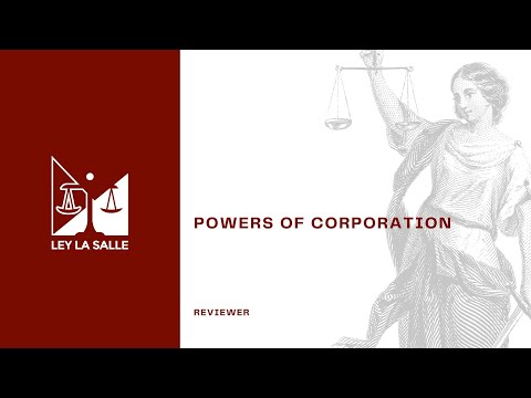 Powers of corporation