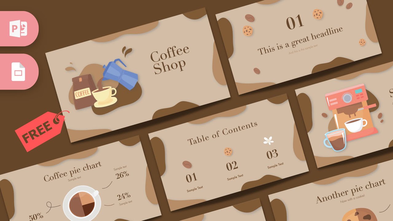 Coffee Shop PowerPoint Template & Google Slides Theme by GreatPPT