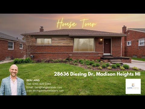 House Tour ⛪️ 28636 Diesing Dr, Madison Hgt, MI 48071 by Lang Estates - Top Rated Michigan Realtor