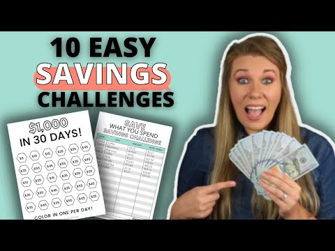 12 EASY Savings Challenges [SAVE FROM $500 TO $100K]