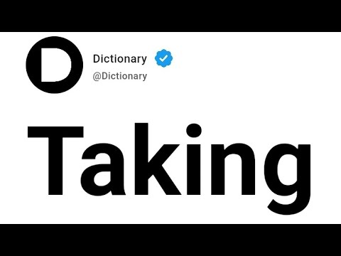 Taking Meaning In English