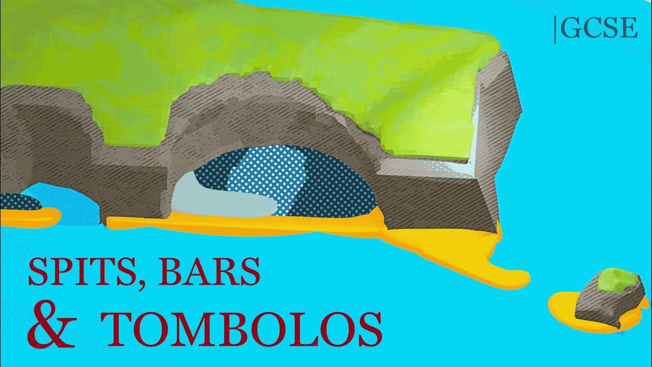 Spit, Bar & Tombolo Formation Explained | Depositional Coastal Landforms | GCSE Geography