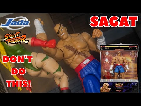 ⚠️ Don't do this to Sagat Jada Toys Street Fighter Action Figure #StreetFighter #Sagat #Capcom