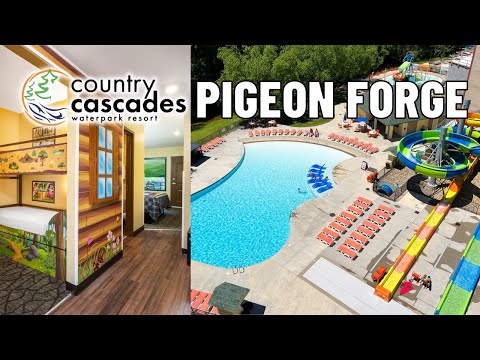 Country Cascades Waterpark Resort Pigeon Forge Tennessee | Full Room Tour