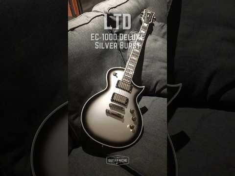 🔥 ESP LTD EC‐1000 Deluxe Silver Burst.#shredaholic #silverbust #metalmachine GuitarNiche.com #shorts