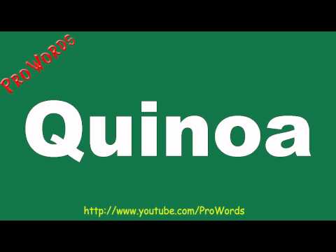 How to Pronounce Quinoa - Prowords HD