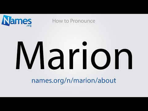 How to Pronounce Marion