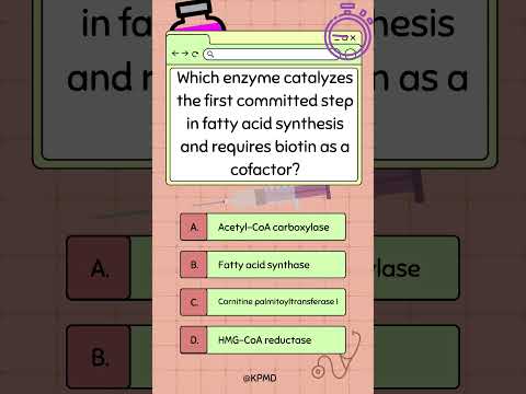 The Fatty Acid Factory What Enzyme Controls It – Medical Must Knows Biochemistry #6