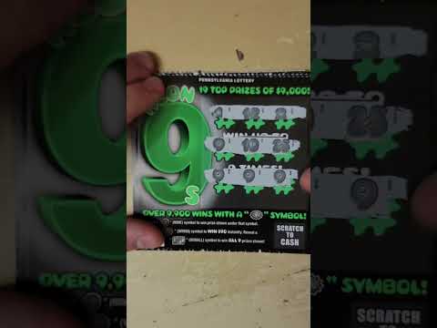 4 MATCH WINNER! NEON 9S! PA LOTTERY $2 SCRATCH OFF TICKET #scratch #winner #palottery #lottery #win