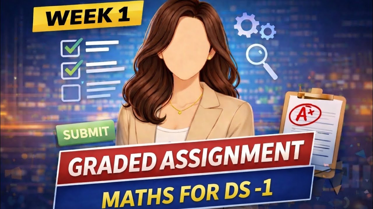 Week 1 Graded assignment-1| maths for data science| complete solution| IIT Madras| DS