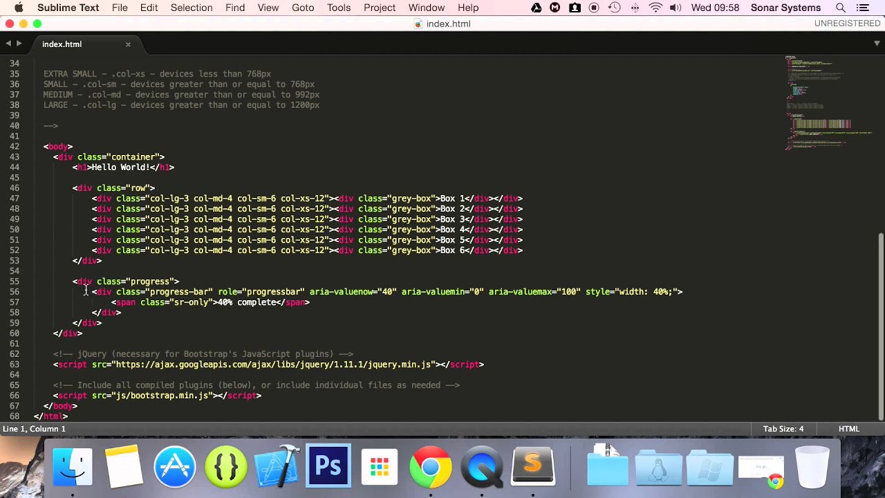 Bootstrap 3 Tutorial 59 - Progress Bar With A Label