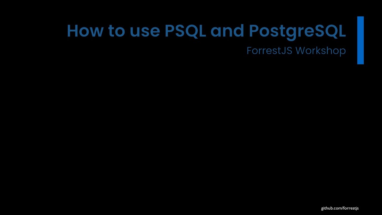 How to use PSQL and PostgreSQL using Docker Compose