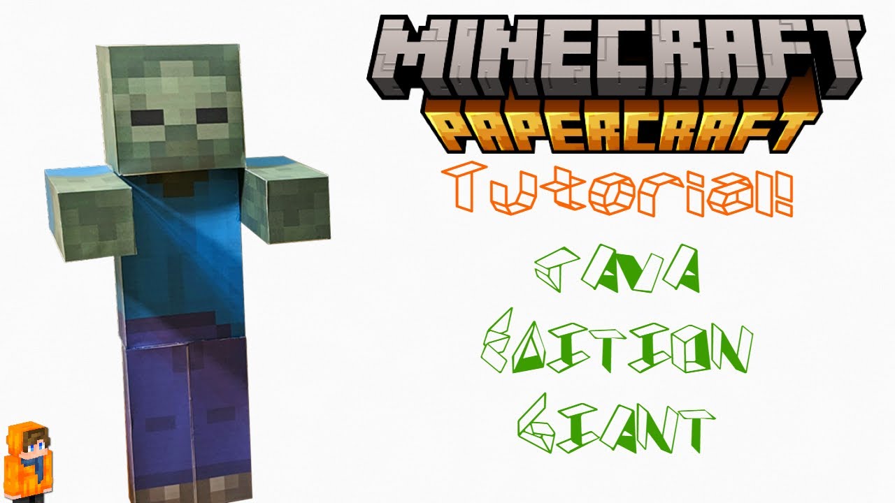 Giant Tutorial! (TO SCALE) | Minecraft: #papercraft