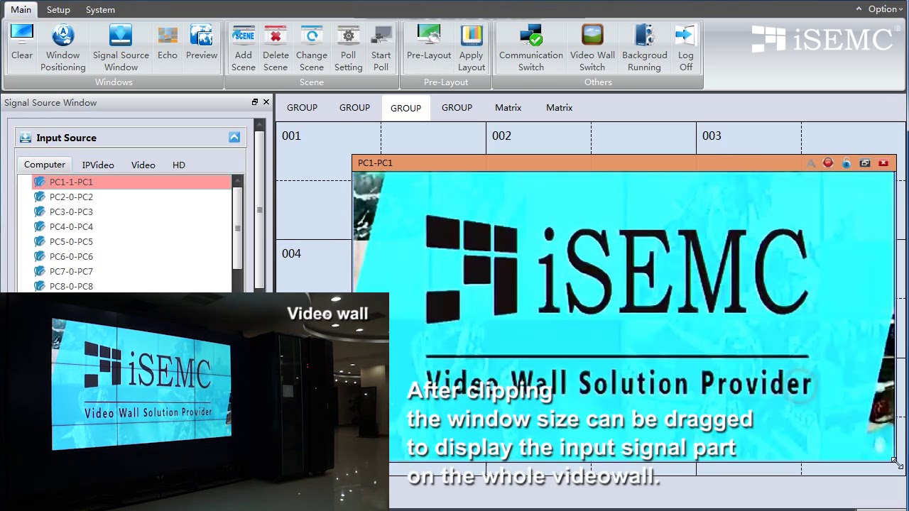 Clip Signal - iSEMC video wall controller