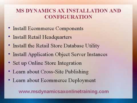 Online|Microsoft Dynamics Ax 2012 Installation and Configuration Training