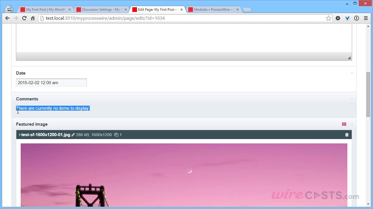 WordPress vs. ProcessWire - Comments
